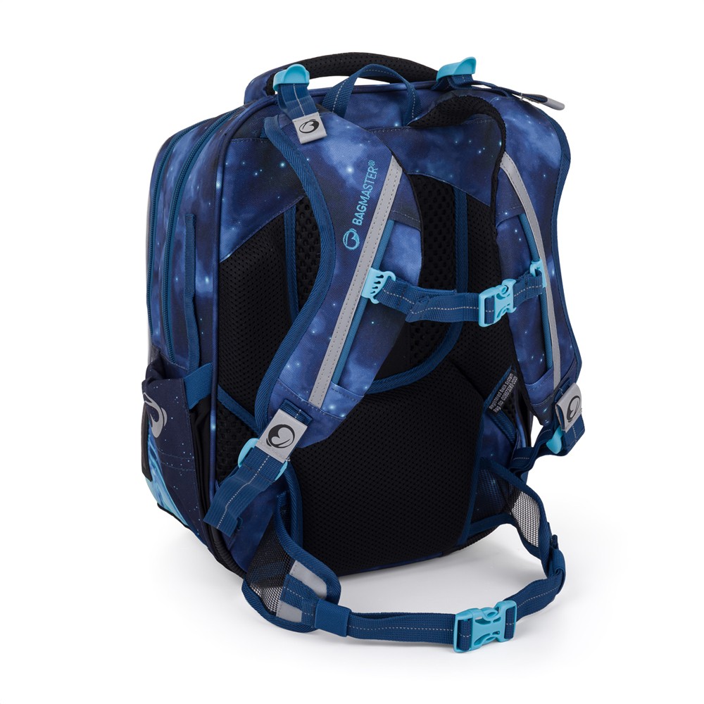 Trzykomorowy plecak szkolny z wyjmowanym pasem biodrowym – kosmiczna ...